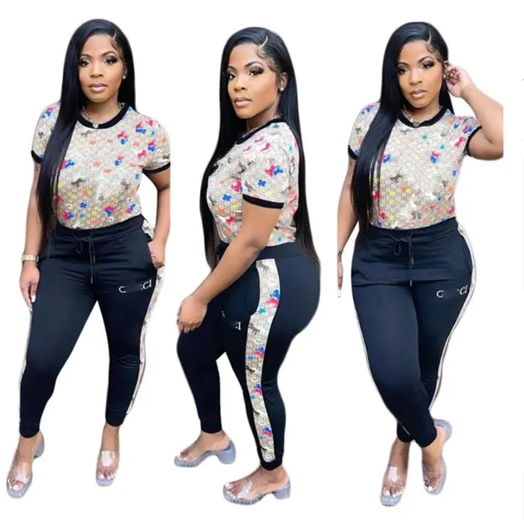 Luxury Brand Womens Tracksuits Casual Sports Set Designer Comfort ...