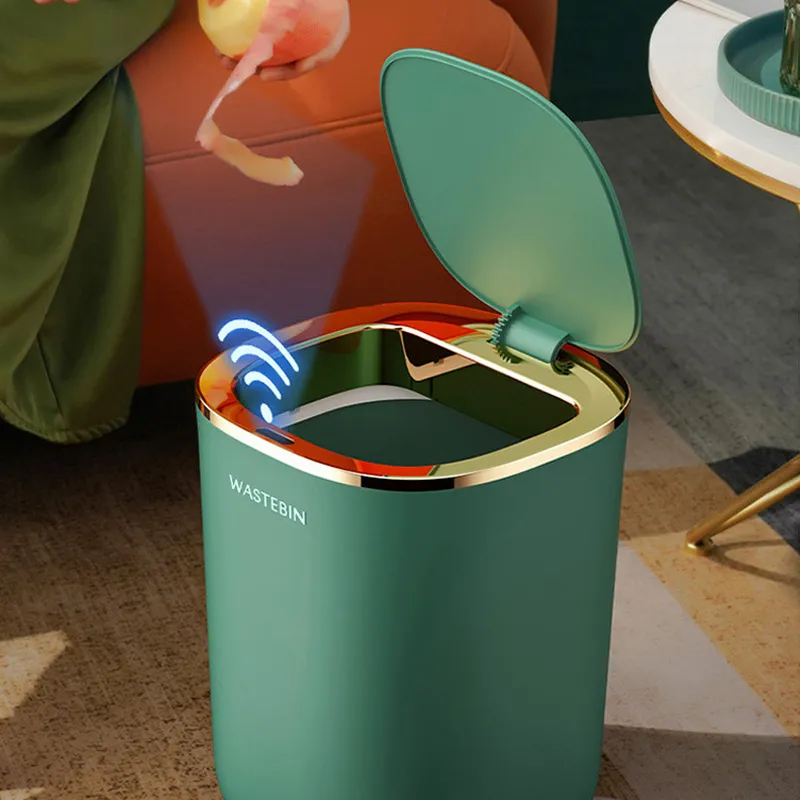 Automatic Trash Can: 12L Intelligent Sensor Waste Bin For Kitchen ...