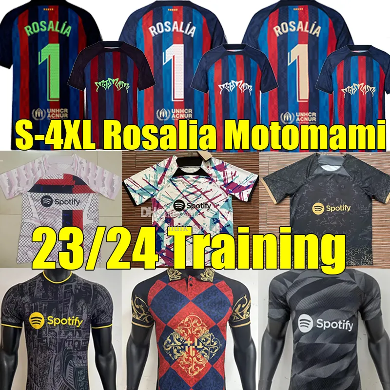 4XL 23/24 Rosalia Motomami Training Soccer Jerseys PEDRI GAVI 4th ...