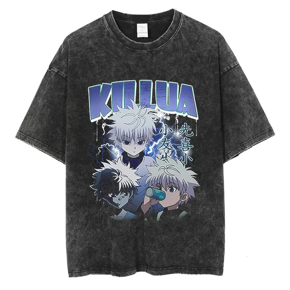 Y2k Shirt Hunter X Hunter Killua Zoldyck Anime T Shirt | 100% Cotton ...
