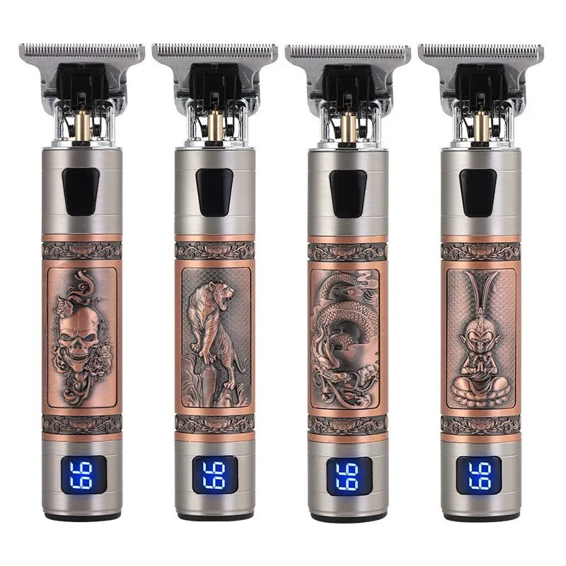 LCD Display Hair Clipper Professional Electric Shaver For Men Razor Men ...