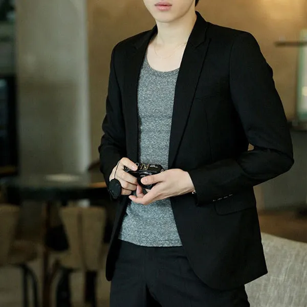 Men's Suits Blazers S-4XL Masculino Sports Jacket Hombre Ultra Thin Set ...