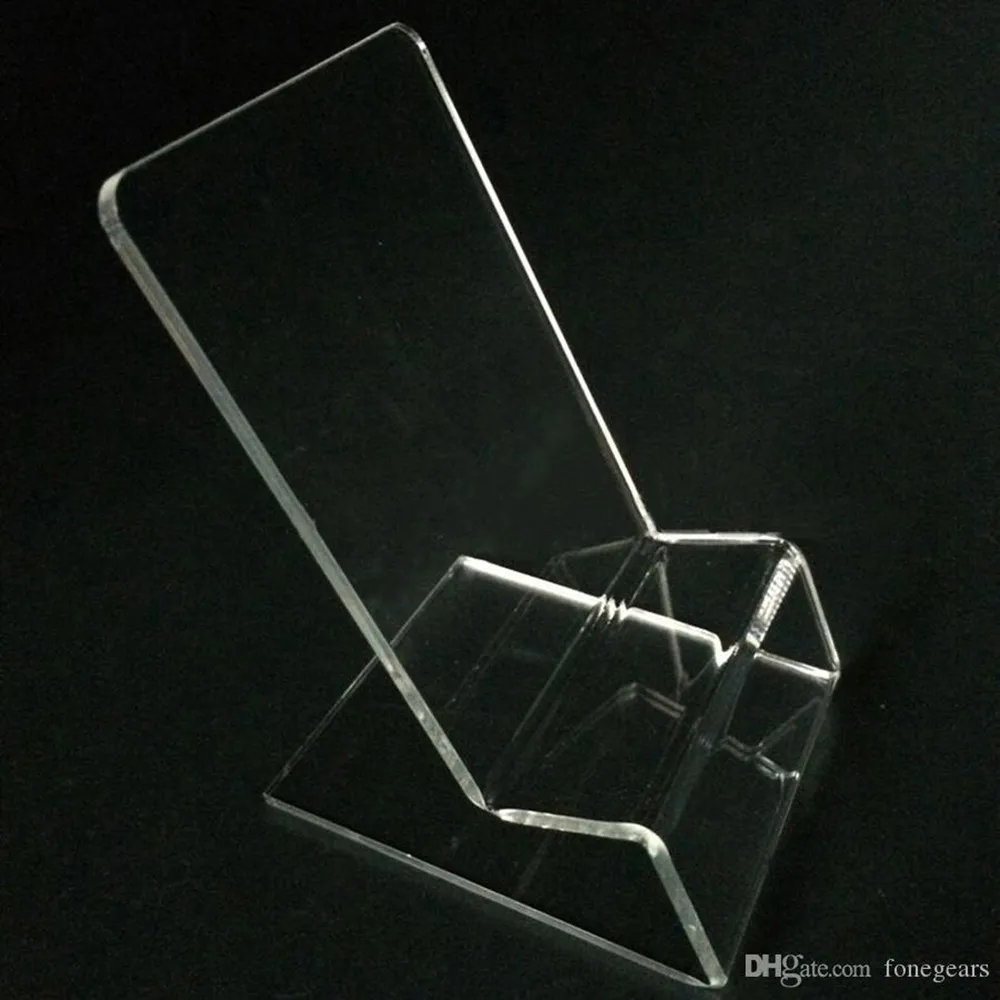 Ultra Transparent Clear Acrylic Phone Plexiglass Holder Stand For ...