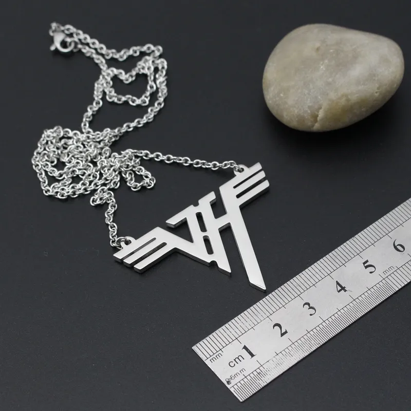 Van Halen Necklace VH Charm Eddie Van Halen Stainless Steel Pendant ...
