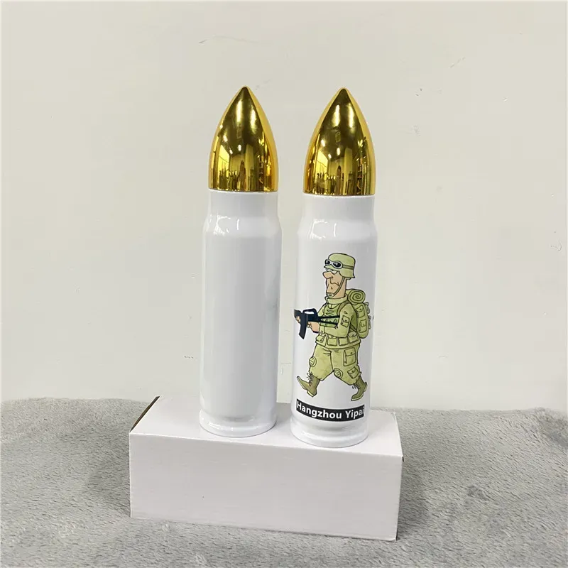 Wholesale! Sublimation Blank White Bullet Tumblers For Sublimation With ...