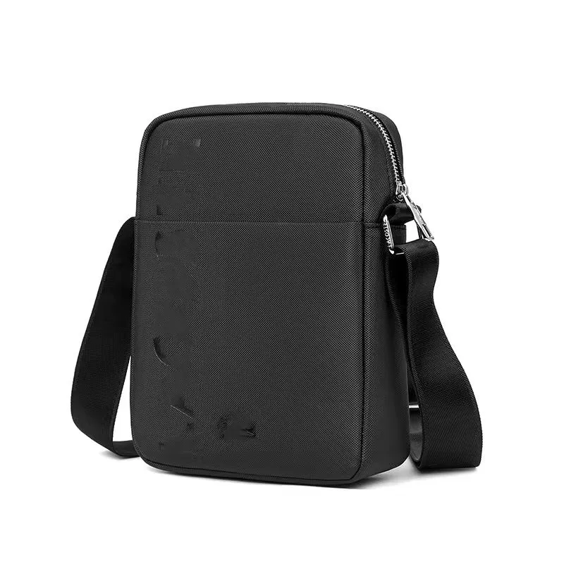 Crocodile Embossed Men's Shoulder Bag - Stylish Small Square Messenger ...
