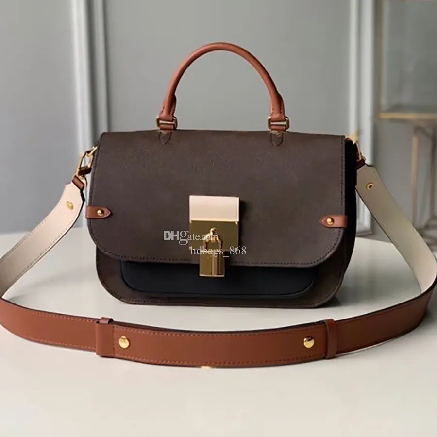 Genuine Leather Designer Shoulder Bag With Box Luxury Crossbody Handbag ...