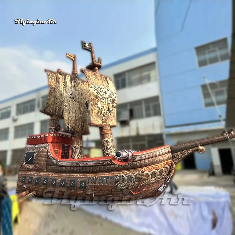 Giant Inflatable Pirate Ship Large Airblown Boat Model For Carnival ...