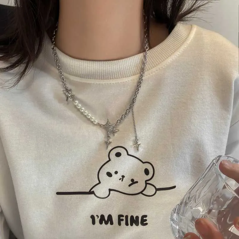 DHgate.com:2024 Kpop Cross Pendant Choker: Rhinestones, Pearl Chain ...
