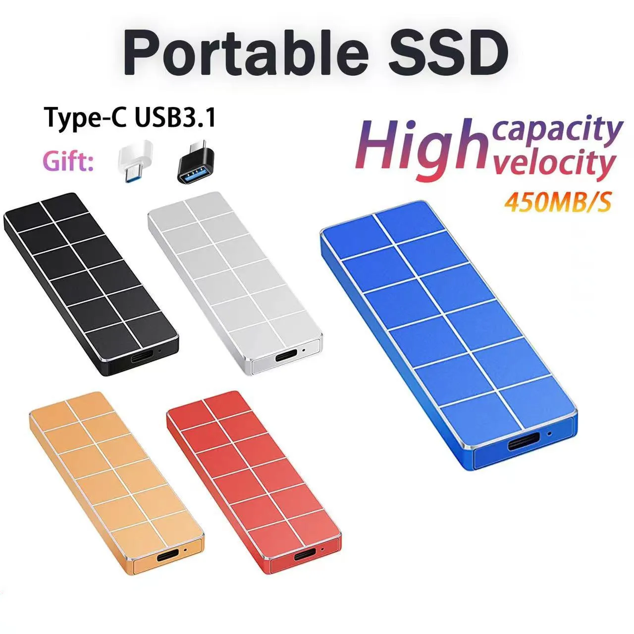 High Speed Mini Portable SSD External Mobile Usb Ssd Hard Drive 1TB ...