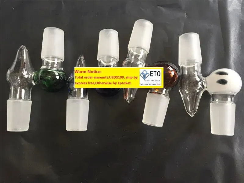 Glass Drop Down Adapter Colorful ROD Connector Fits 14.4mm/18.8mm ...