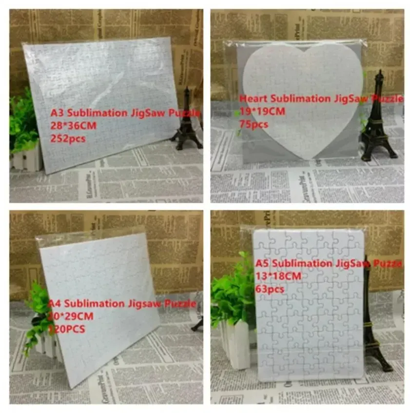 Sublimation Blank Pearl Light Pager Puzzles Heart Love 2d 3d Shapes ...