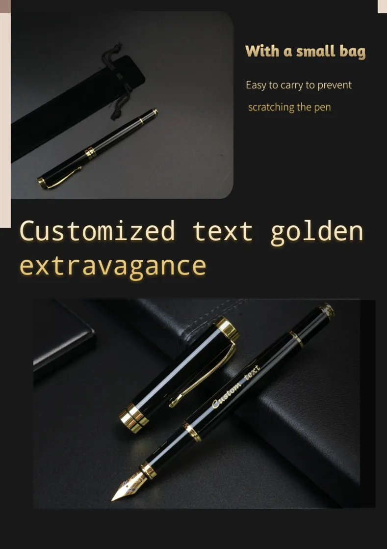 Wholesale Custom Engraved Golden Text Classmate Octane Fountain Pen ...