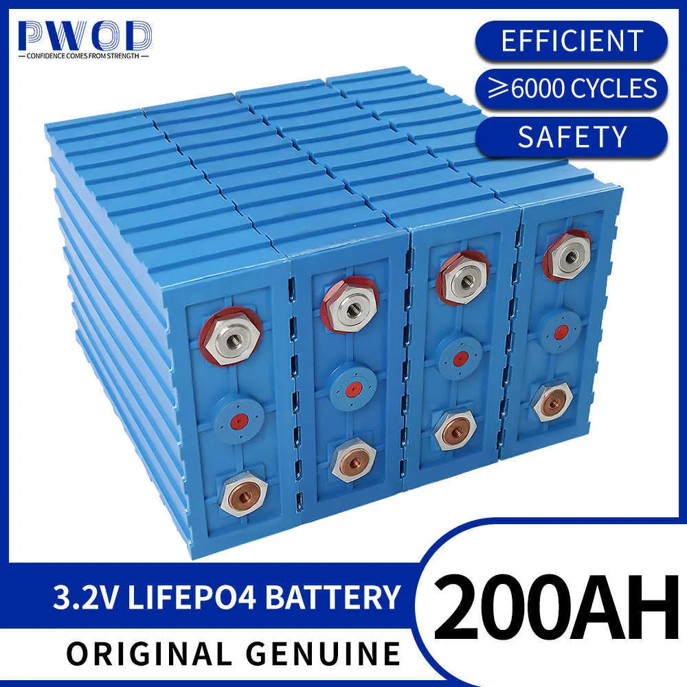 3.2V 200Ah LiFePO4 Battery Pack - Rechargeable Lithium Iron Phosphate ...
