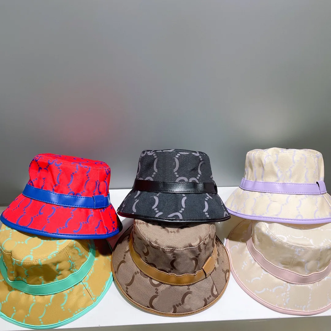 Wide Brim Hats For Ladies, Stylish Letter Design Bucket Hats For Men ...
