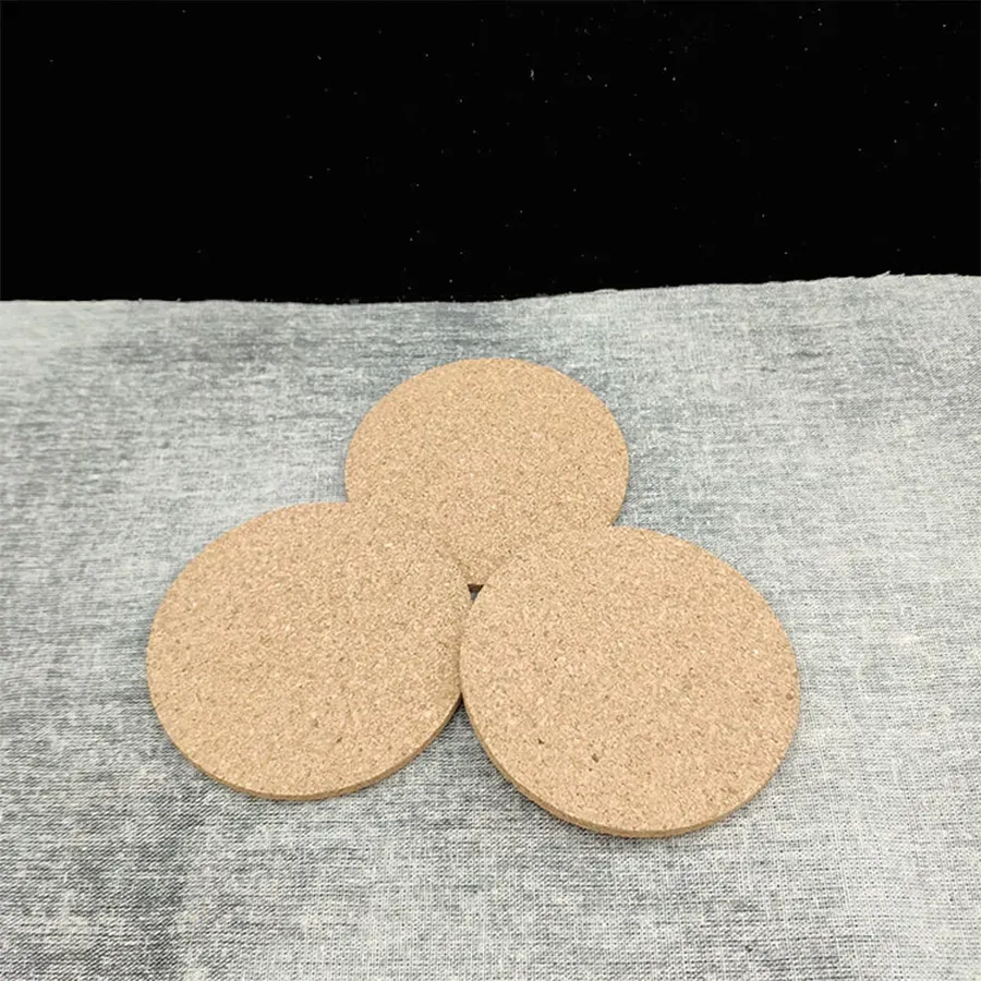 200 Classic Cork Coasters Set - Round Drink Coasters, Wine Mats, Tea ...