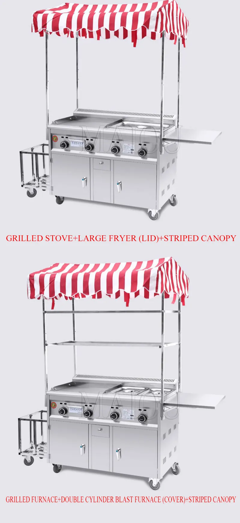 Snack Cart On Wheels: Mobile Fast Food Truck, Square... From ...