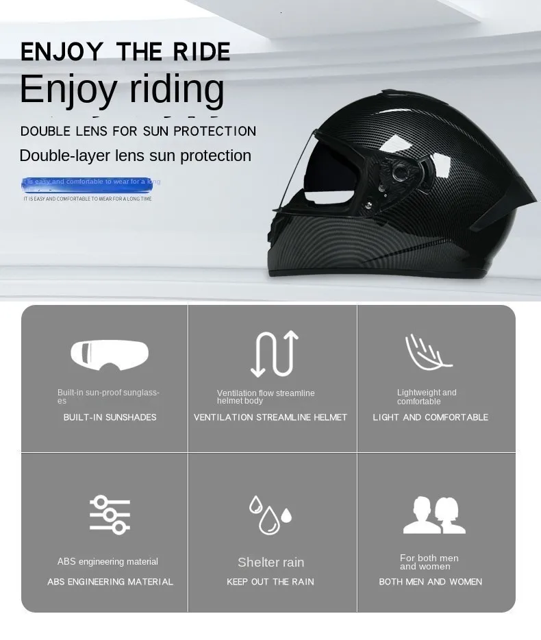 DHgate.com:Pro DOT Motocross Racing Helmet - Double Lens Full-Face ...
