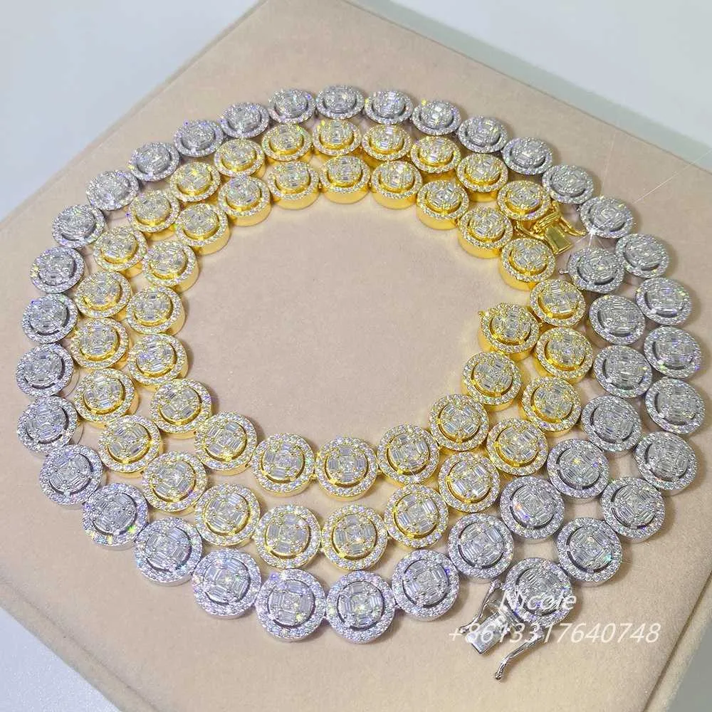 Mens Hip Hop Grt Diamond Necklace Set With Gold And Diamonds, VVS ...