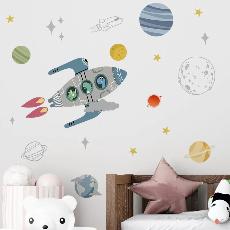 rocket wall stickers