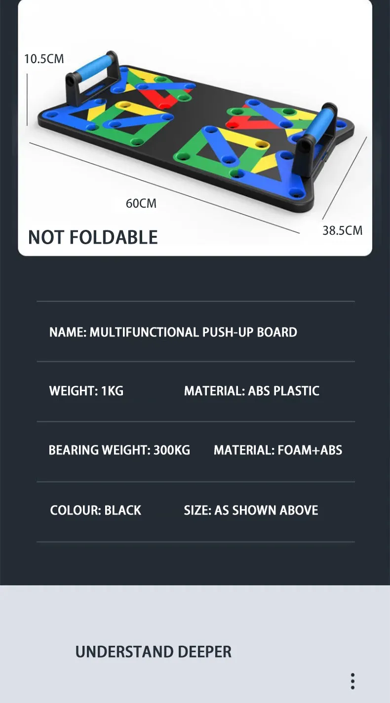 Push Ups Stands Folding Push Up Board For Muscle Training And Abdominal ...
