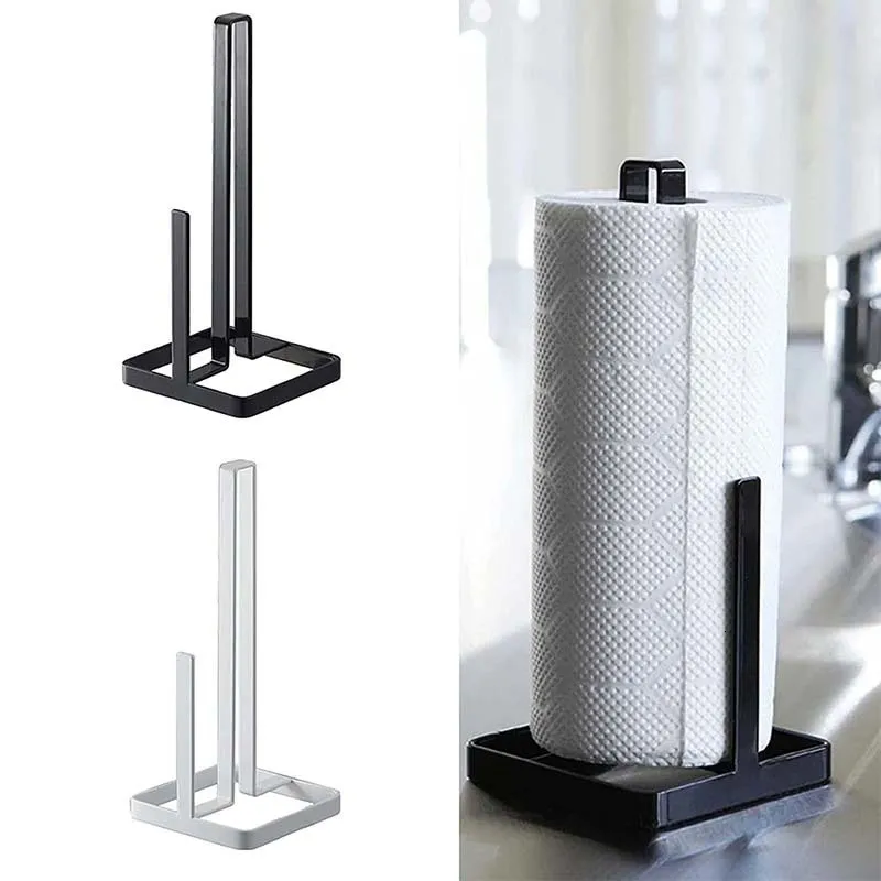 Bathroom Tissue Holder Stand Freestanding Toilet Paper Stand With Sleek ...