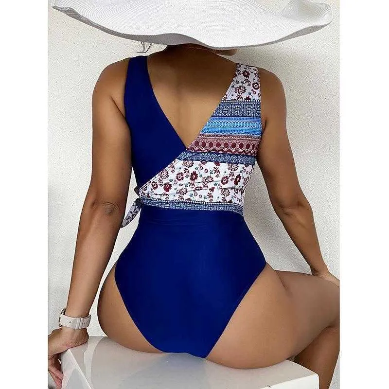 Sexy Womens Swimsuits Color Matching Two Piece Bikini Set Open Back, Slim Fit, Thin Material For ...