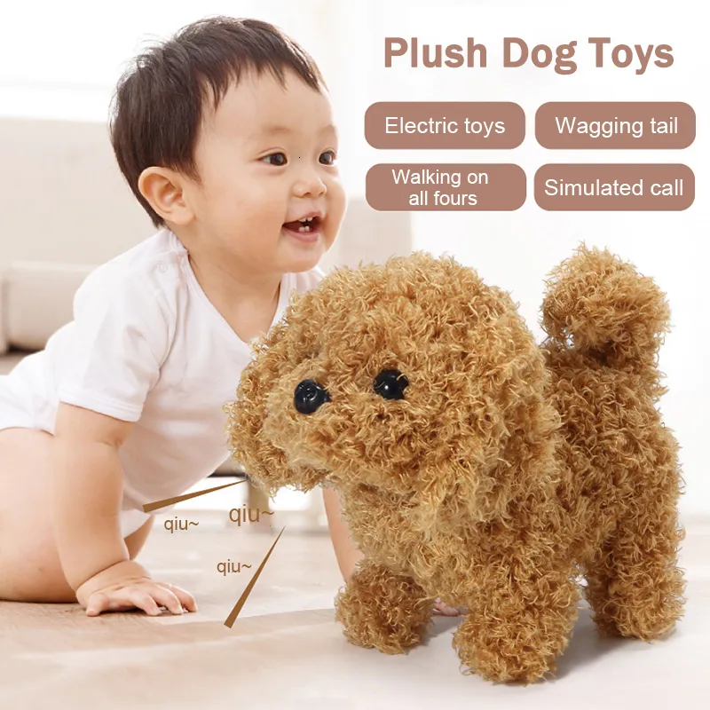 Interactive Robotic Dog: Plush Walking Puppy, Battery Powered Animal ...