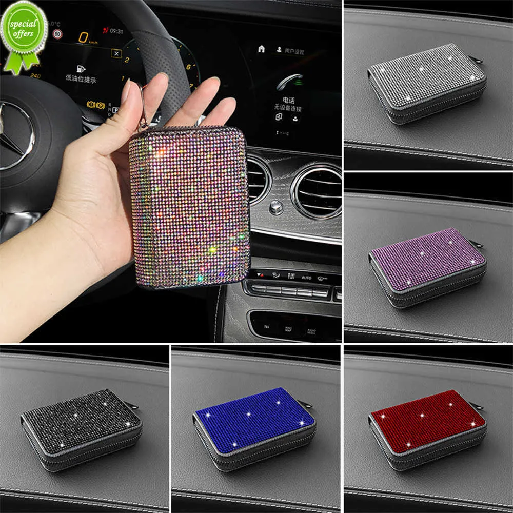 Diamond Car ID Card Package With Zipper Bag Stylish Auto Driver's ...