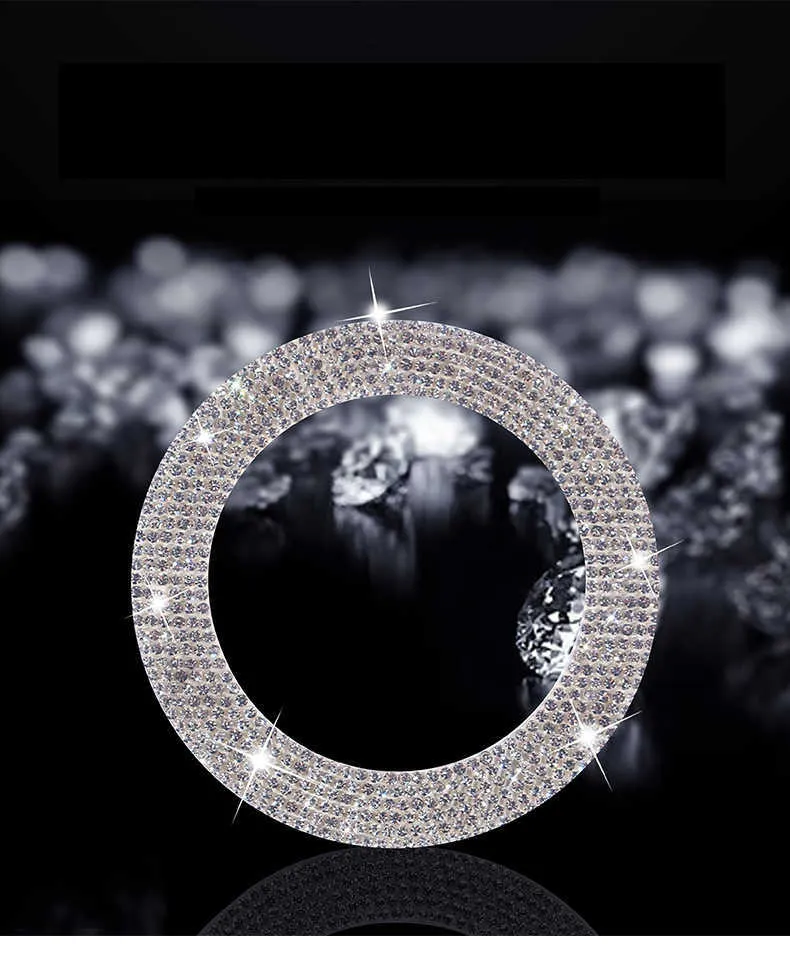 Bling Car Steering Wheel Emblem Sticker Accessories, Utor28 Rhinestone ...