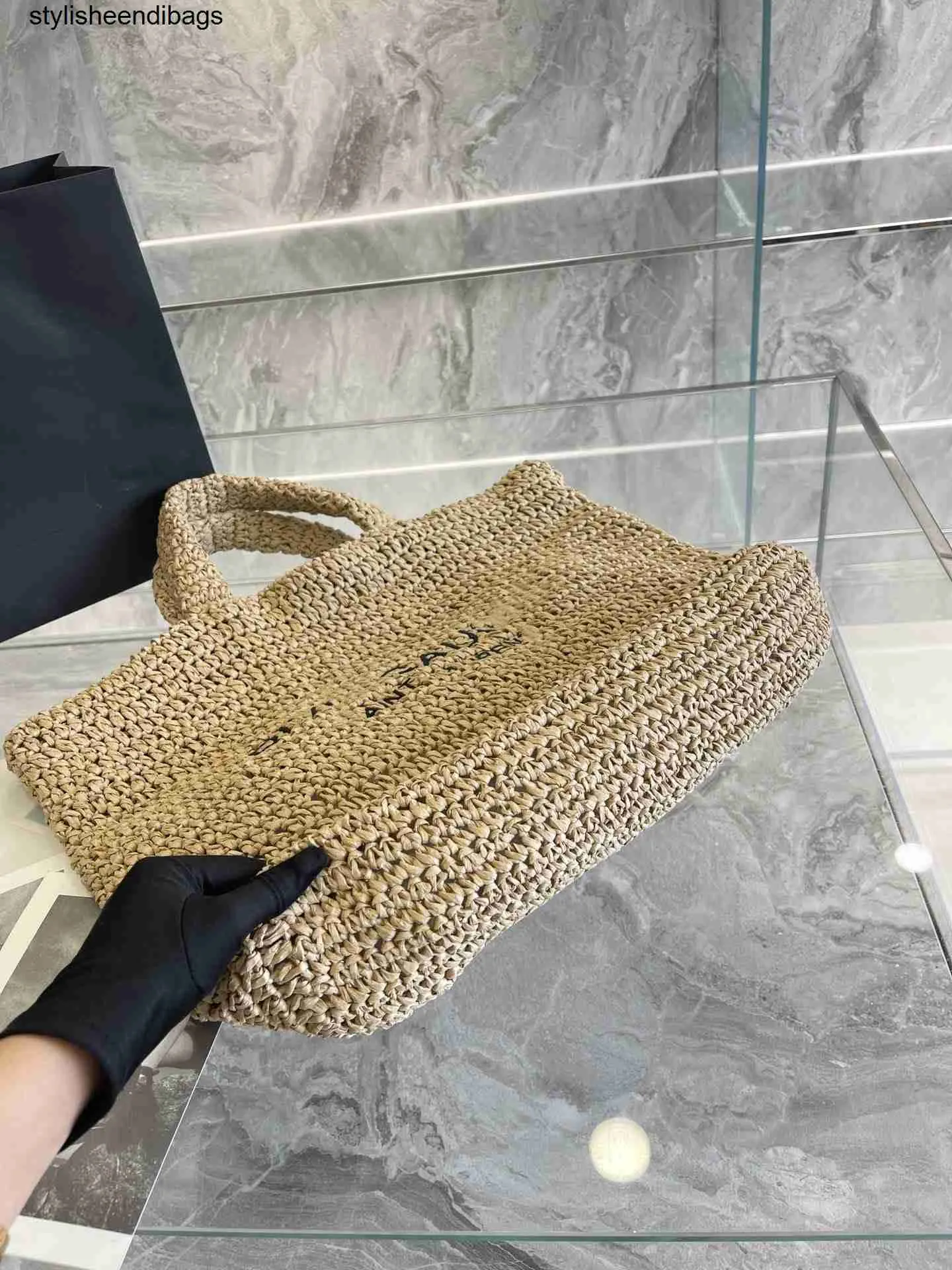 Lafite Grass Woven Beach Bag, Leisure Bag, Natural Grass Beach Tote ...