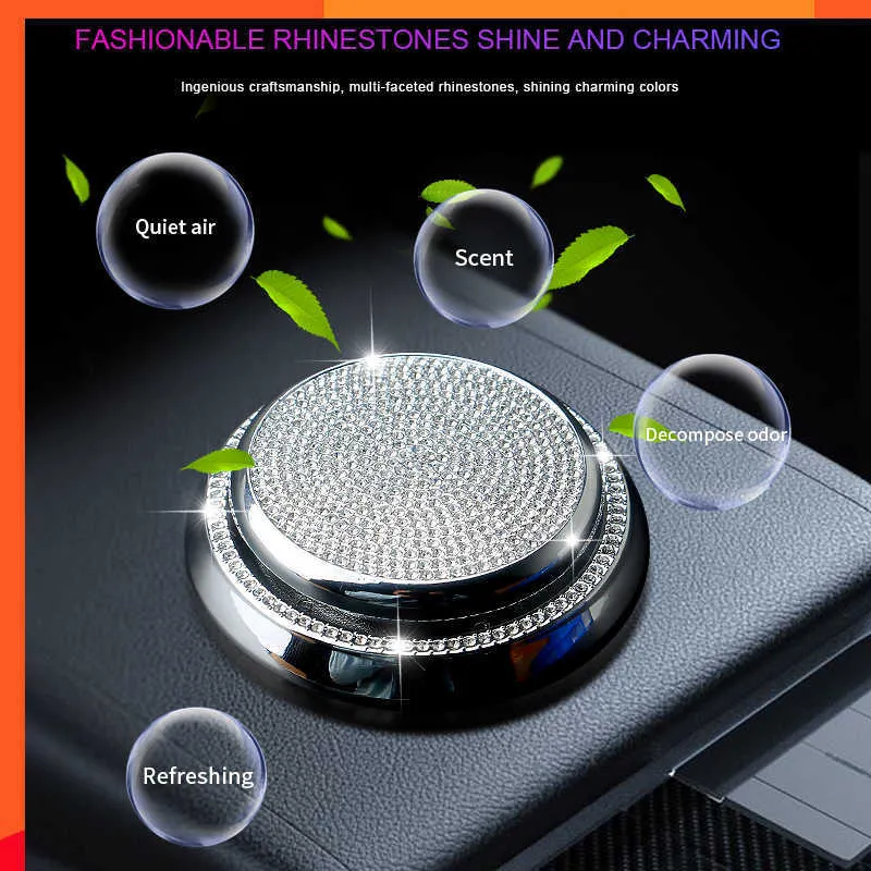 Bling Diamond Car Air Freshener - UFO Aromatherapy Diffuser, Stylish ...