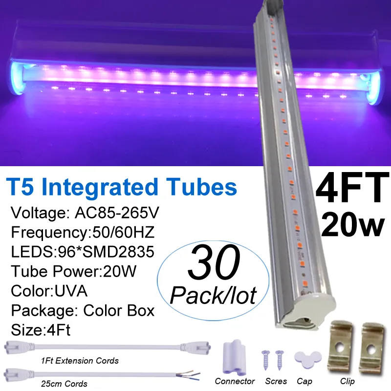 T5 Integrated Rgb Light Bar Tube 1ft To 5ft Glow In The Dark For Stage ...