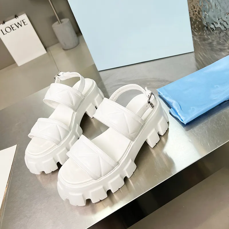 padded platform sandals