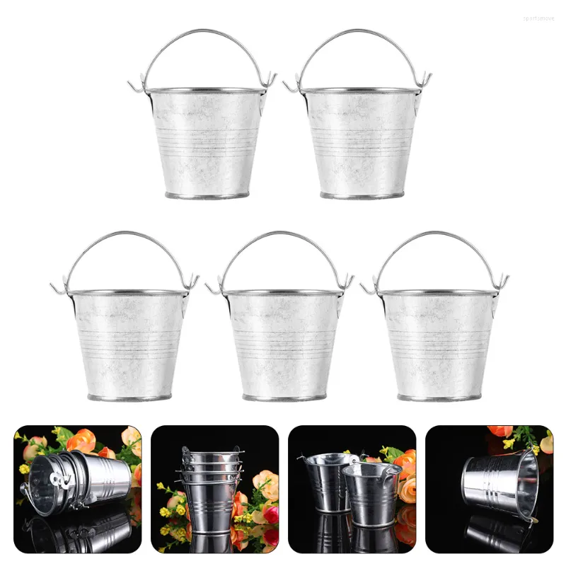 Basket Gift Packing Ideas Bucket Metal Buckets Mini Vase Pail Flower ...