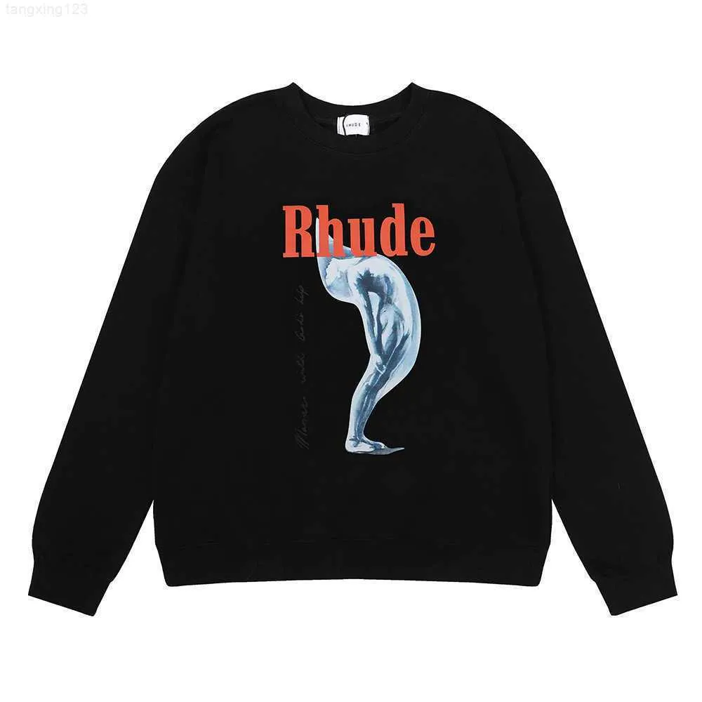 Rhinude Monaco Gold Help Image Printed Terry Sweater Thick Black ...
