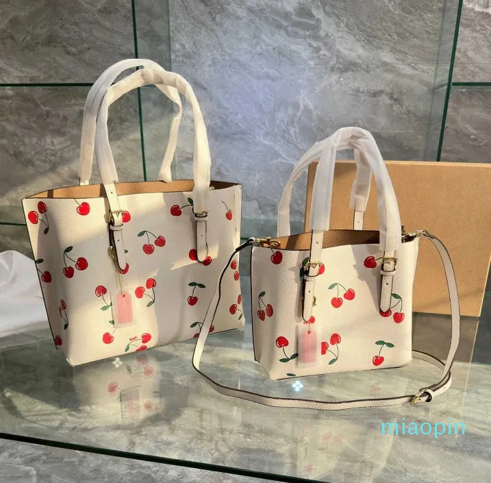 Cherry Print Tote Bag: Stylish Designer Tote Shoulder Bag for Women ...