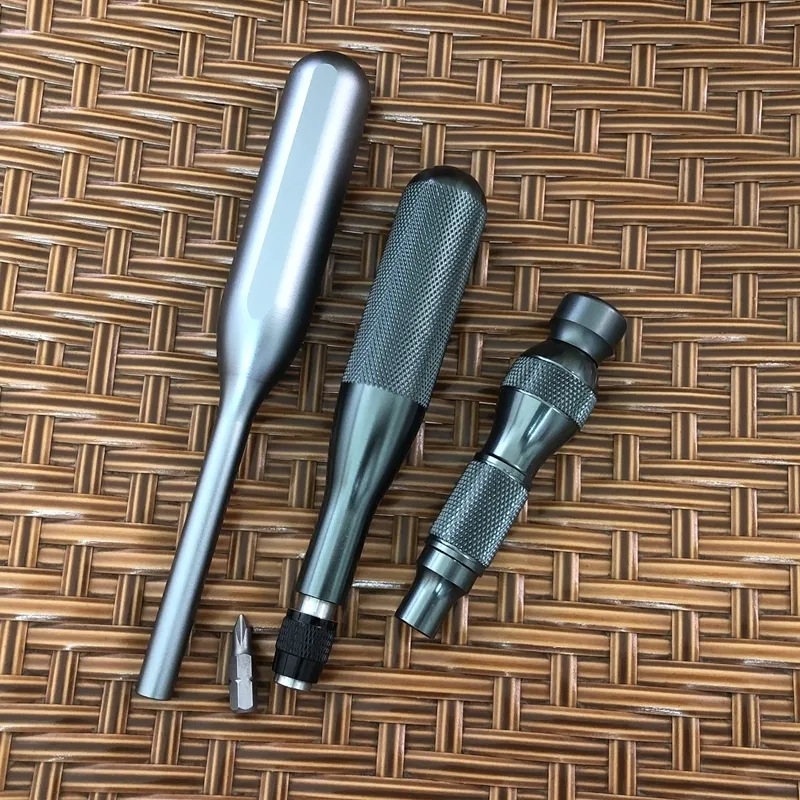 Premium Screwdriver Handle - 6.35mm Aluminum Alloy, 1/4 Bit Holder ...
