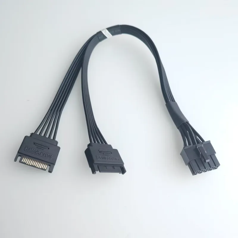 DELL Computer Power Supply SATA Cable Adapter Dual SATA To 10Pin For ...