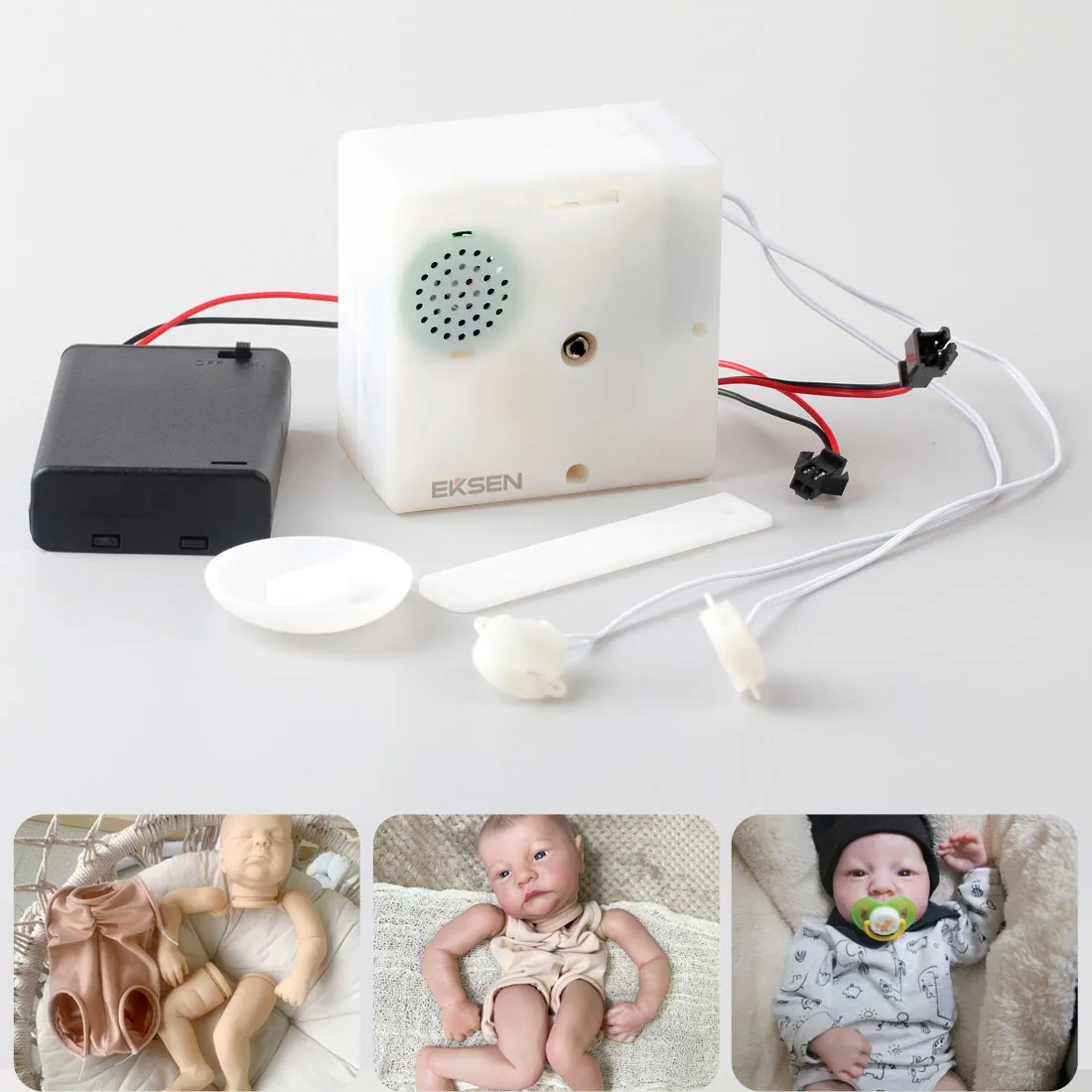 Reborn Doll Sound Effects Kit 5-Pack - Realistic Breathing, Heartbeat ...