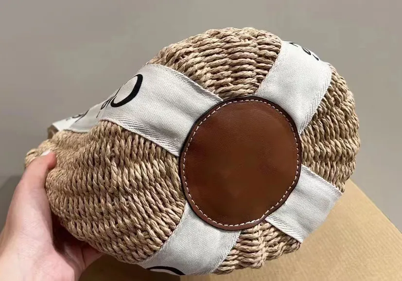 2023 Papyrus Bag Retro One Shoulder Rattan Tote Bag With Large Capacity ...