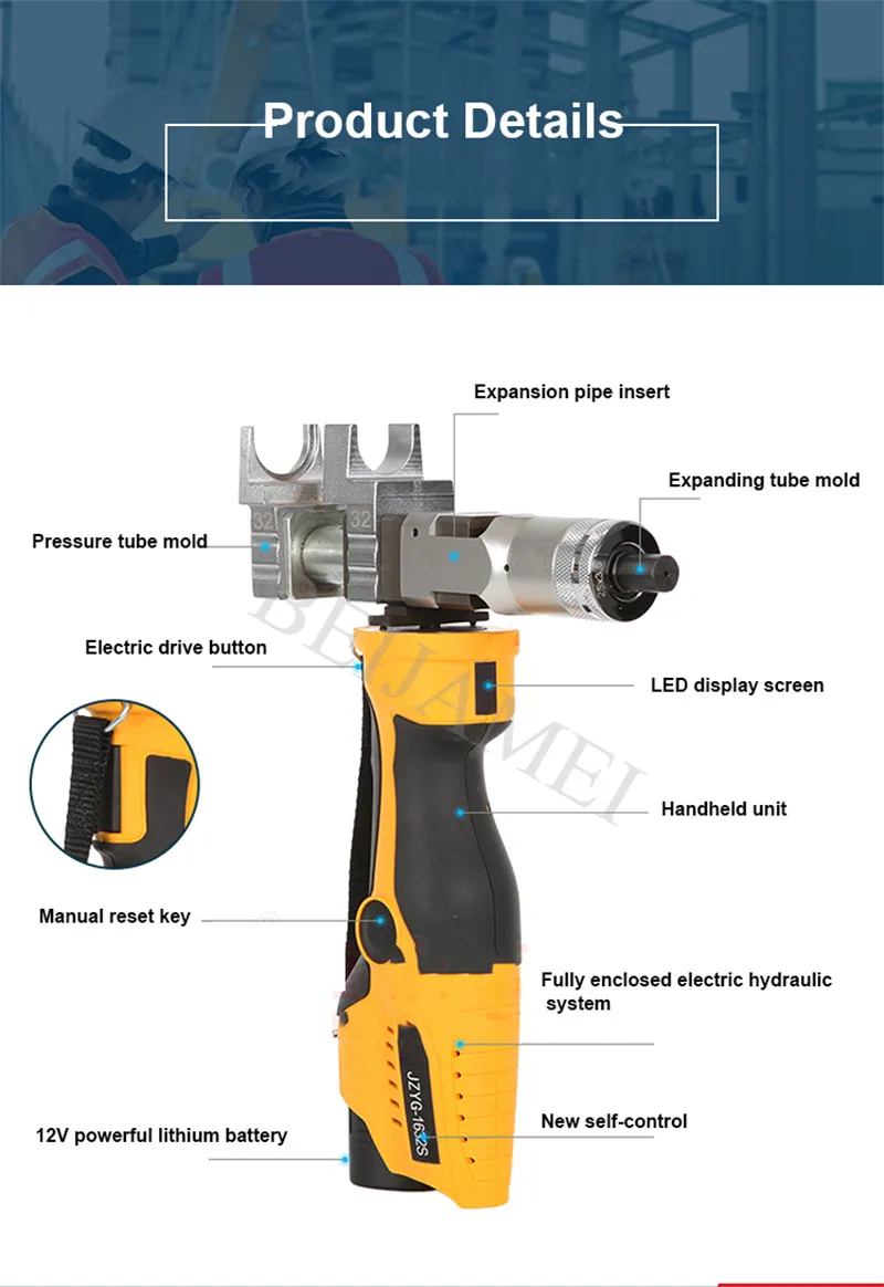 Wholesale Electric Expansion Device Electric Crimping Tool Rchargeable ...