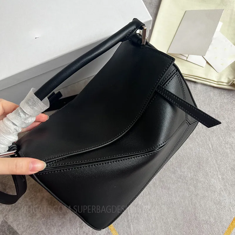 Mirror Quality Designer Bag Lady Vintage Retro Box Patchwork Geometry ...