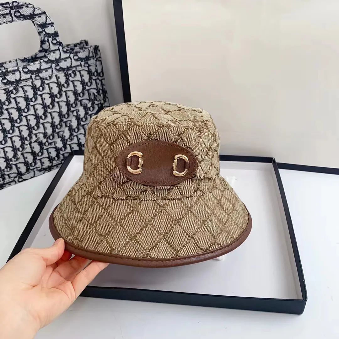Designer Brand Bucket Hat: Wide Brim Cotton Hat for Men and Women, Four ...