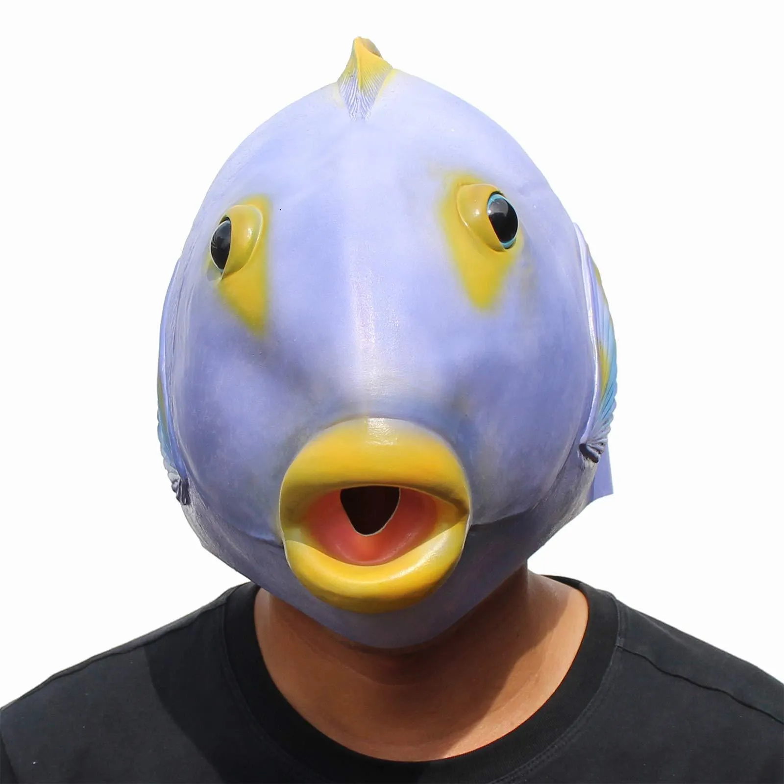 Tropical Fish Animal Animal Mask Novelty Latex Halloween Costume With ...
