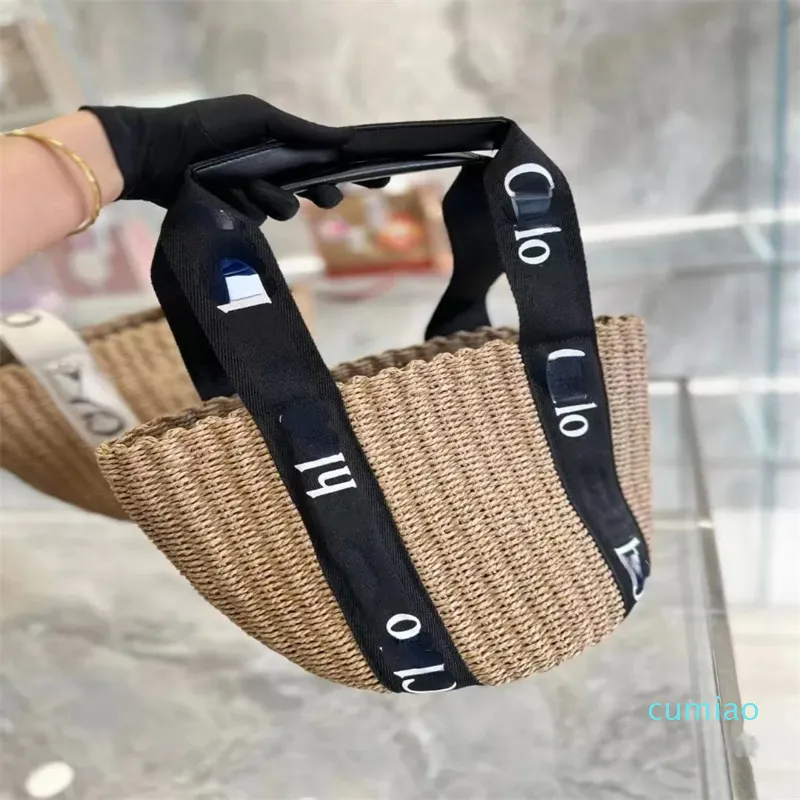 2023 Papyrus Bag Retro One Shoulder Rattan Tote Bag With Large Capacity ...