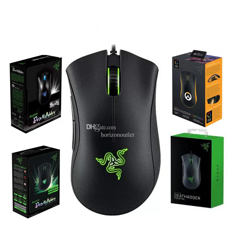Razer DeathAdder Elite Gaming Mouse Wired Optical Sensor, Chroma RGB ...