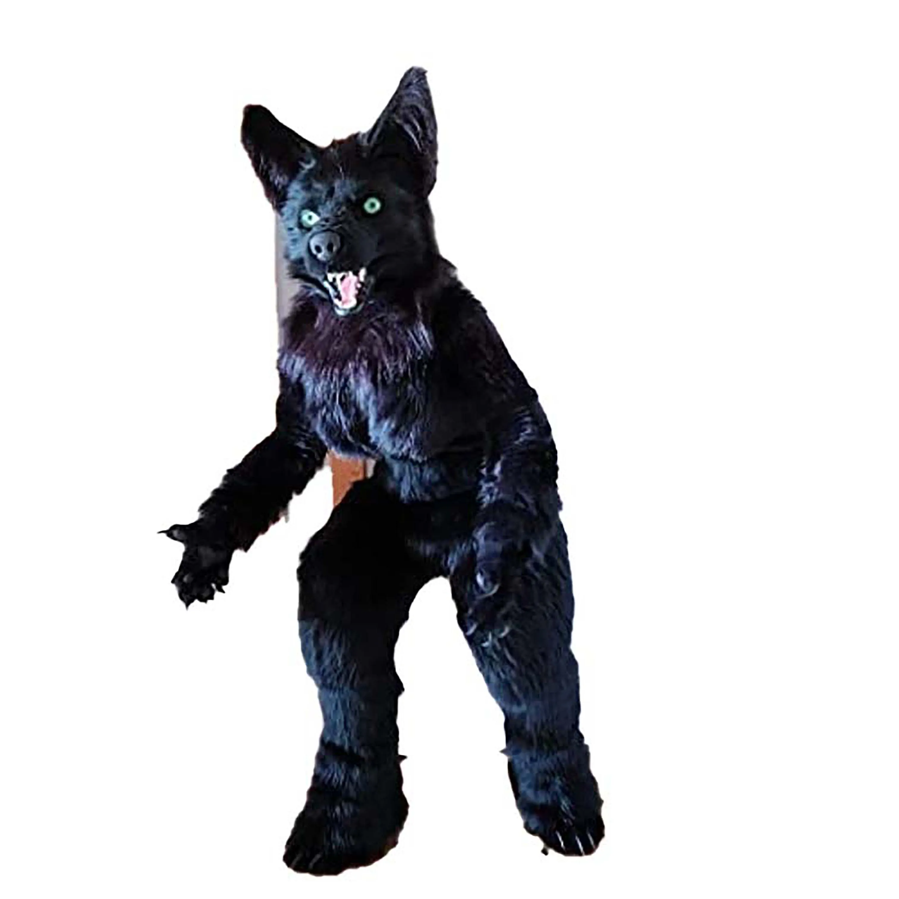 Black Wolf Full Body Wolf Mounts,Wolf Taxidermy Mounts ,Wolf