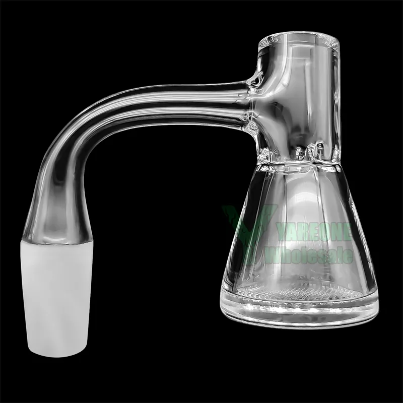 Beaker Shaped Auto Spinner Quartz Banger With Grid Engraved Bottom ...