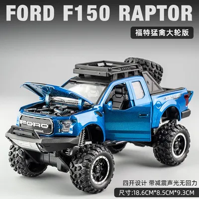 Diecast Model 1 32 Ford Raptor F150 Modified Pickup Alloy Car Model ...